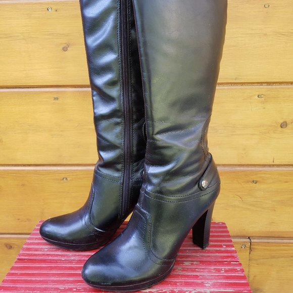 Jessica Simpson | Shoes | Jessica Simpson Black Stretch Pull Up Boots ...